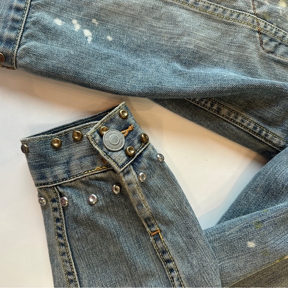 Ed Hardy | Jackets & Coats | Ed Hardy Levis Patch Denim Jacket Vintage ...